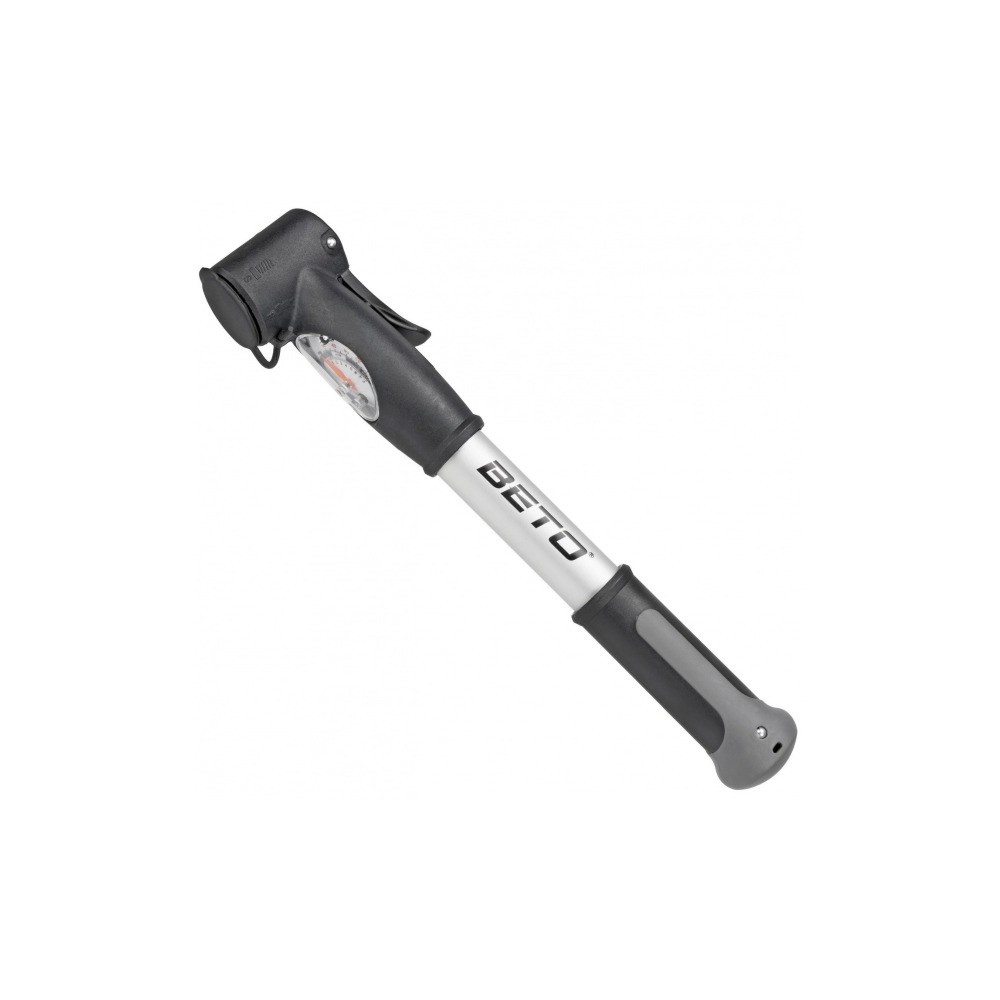 Pompka alum. mini BETO CLD-024NAG teleskopowa 2-Way Shot, manometr, AV/FV