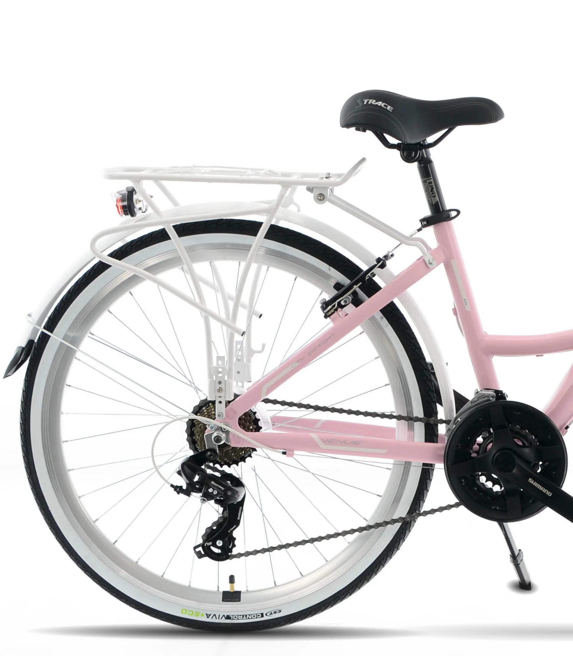 Rower 26 KANDS VENUS alum. Tourney 17" różowy-biały mat