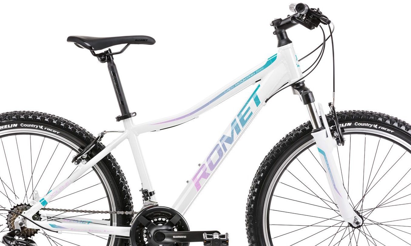 Rower 26 ROMET JOLENE 6.1 biało-zielono-fioletowy 15"