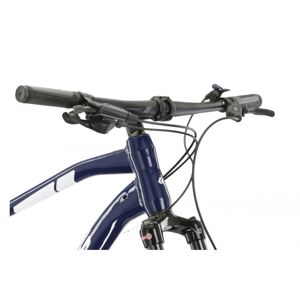 Rower 29 KROSS LEVEL 4.0 męski L (19") gran/biał połysk - Rowery gó...