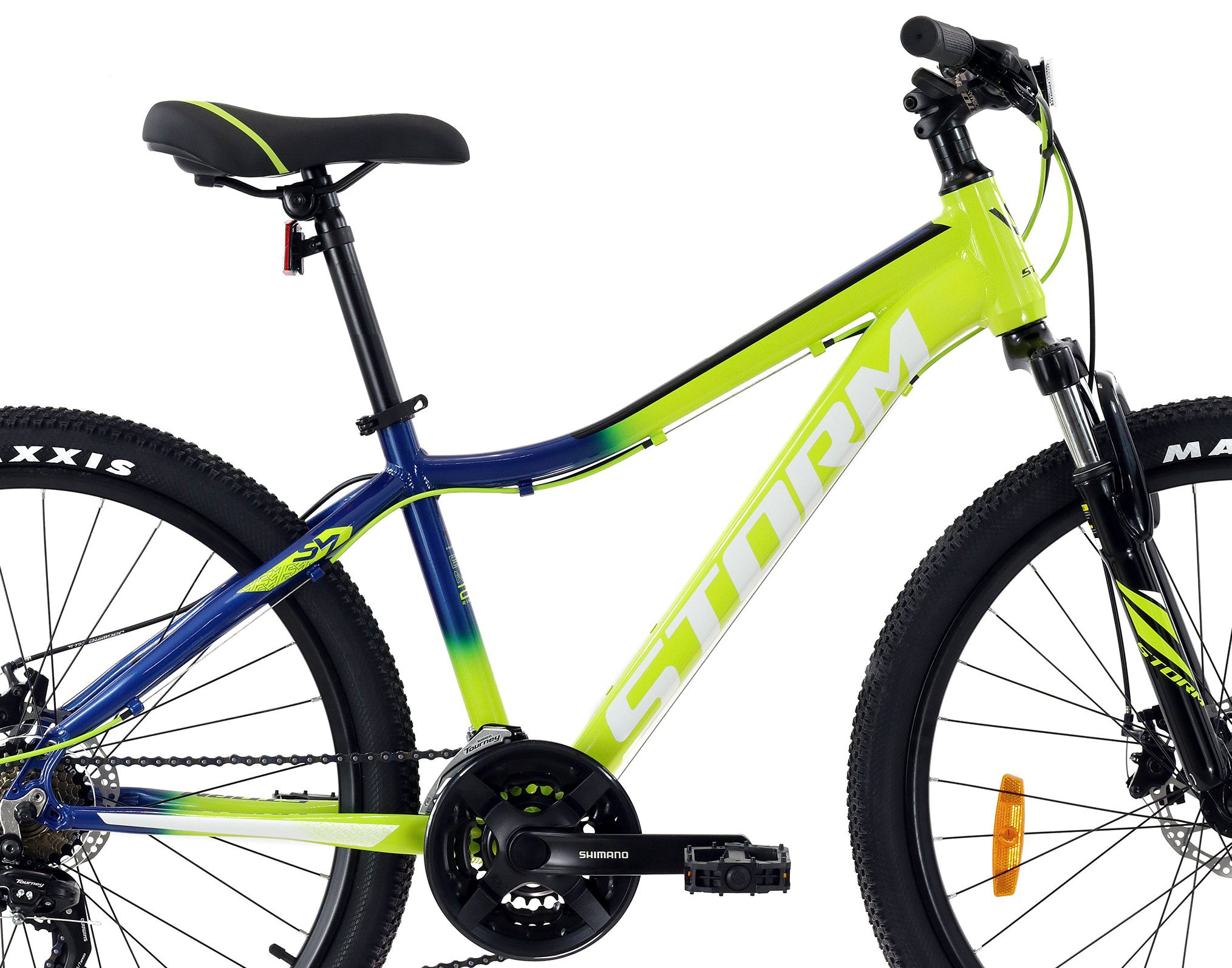 Rower 26 STORM MTB Racer 2D 3x7 2MT al 15" żółto-granatowy - Rowery...