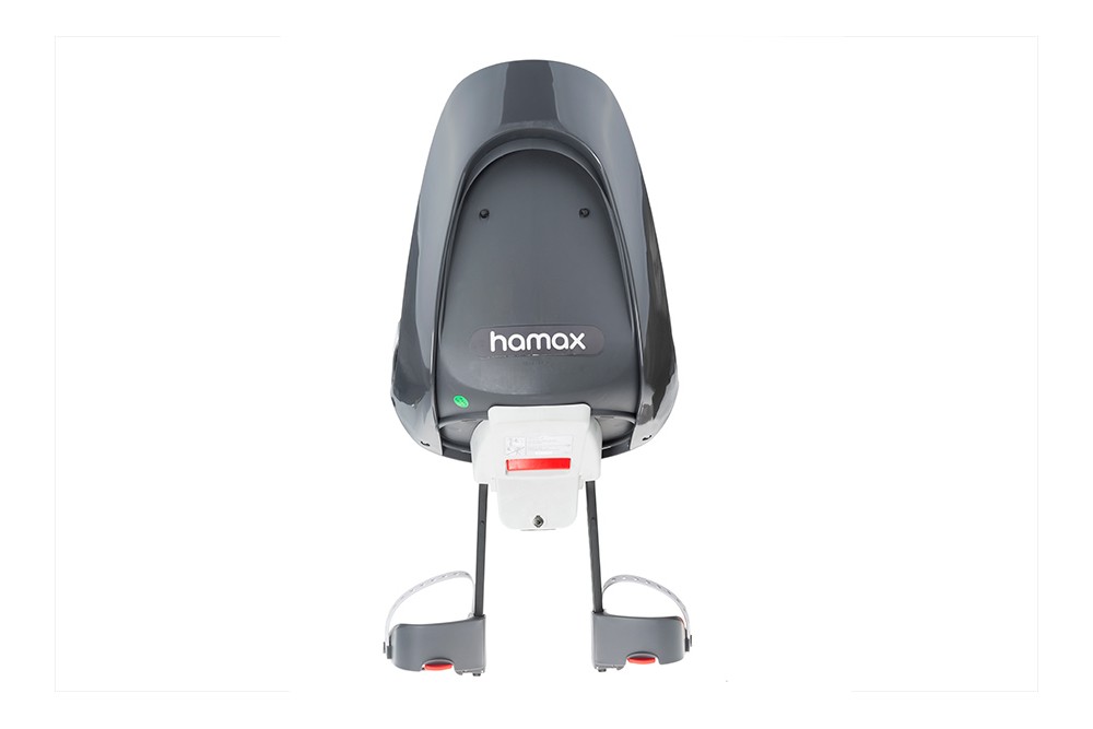 Fotelik rowerowy HAMAX CARESS OBSERVER szaro-ciemnoszary, jasny pop...